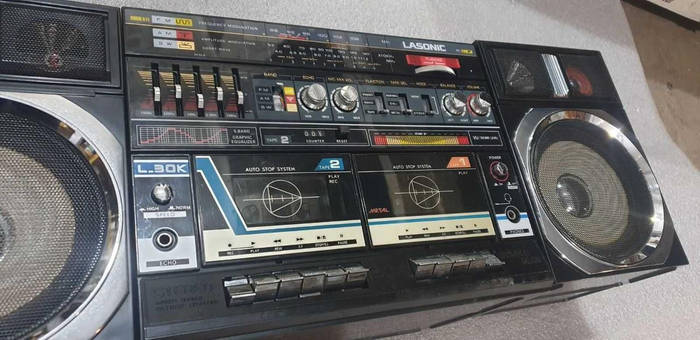 Купить Винтажный Касетный Магнитофон Lasonic L_30K + Микрофон., цена ...