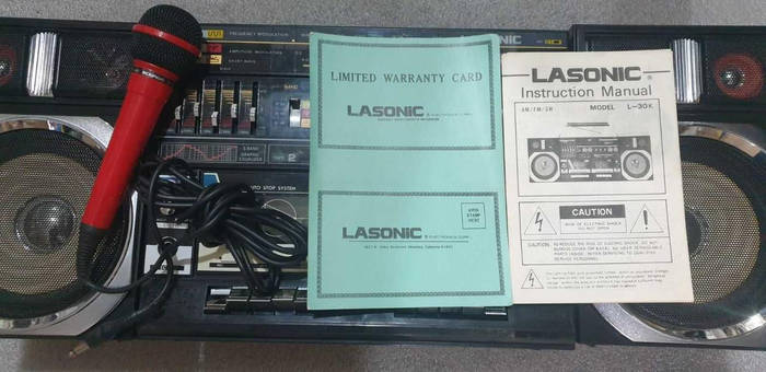 Купить Винтажный Касетный Магнитофон Lasonic L_30K + Микрофон., цена ...