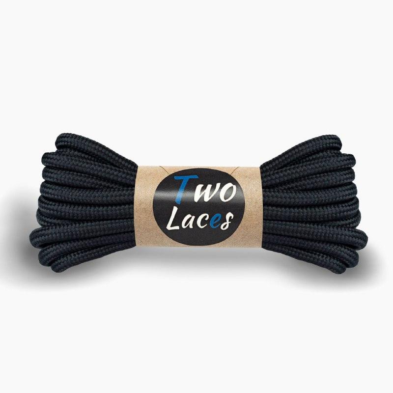 Шнурки для Обуви TWO LACES Круглые 4 Мм, Черный (длина 120 См, 150 См ...