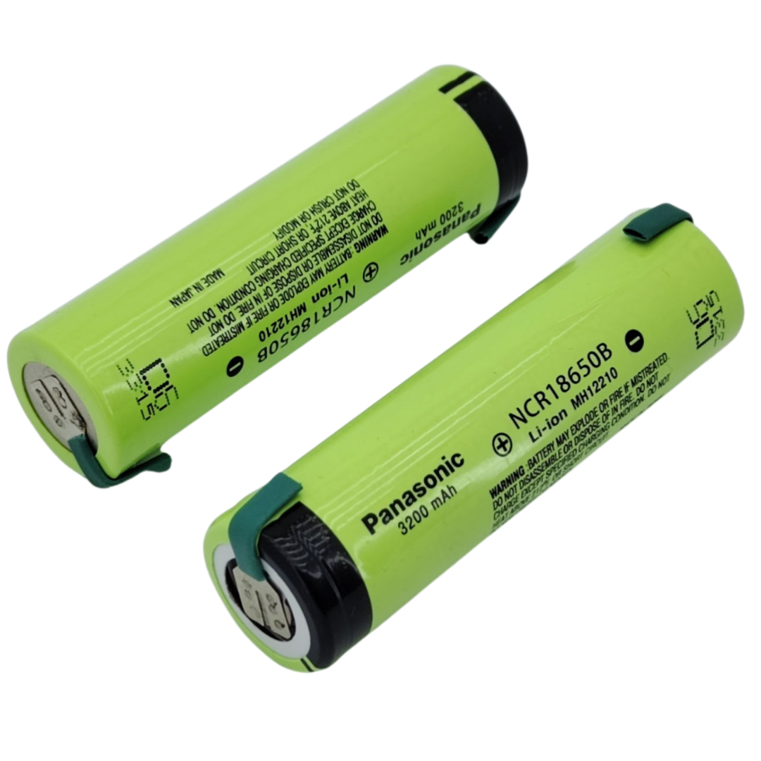 Акумулятор 18650 PANASONIC NCR18650B Li-ion 3200 mAh 3.7V з виведеннями ...