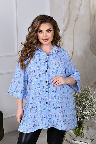 Купить Женская свободная блузка-туника большого размера, цена 715 ...