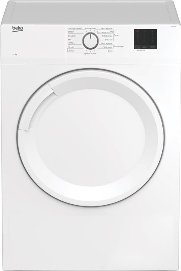 Сушильна машина Beko вентиляційна, 7кг, B, 60см, білий (DA7011PA) (ID ...