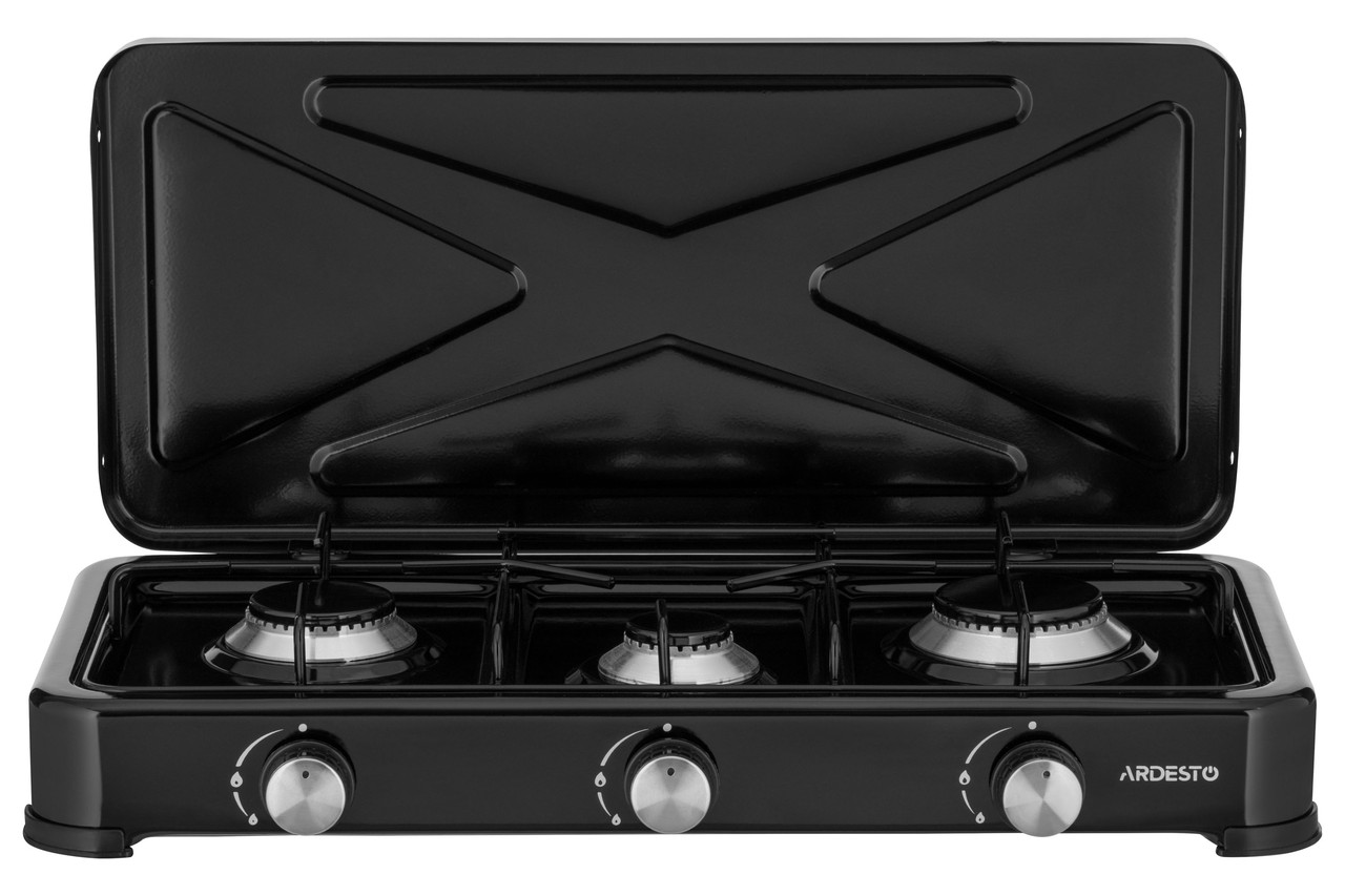 Плитка Газовая Настольная Ardesto GTC-NS3013B, Тип Газа LPG, 3 Алюмин ...