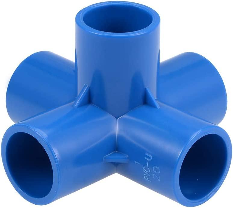 Купить Uxcell 5-Way Elbow PVC Труба Фитинг Мебель Класс 50 мм Размер ...