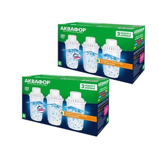 Купить Сменный модуль Аквафор В 100-8 (картридж В8 два комплекта 6 шт ...