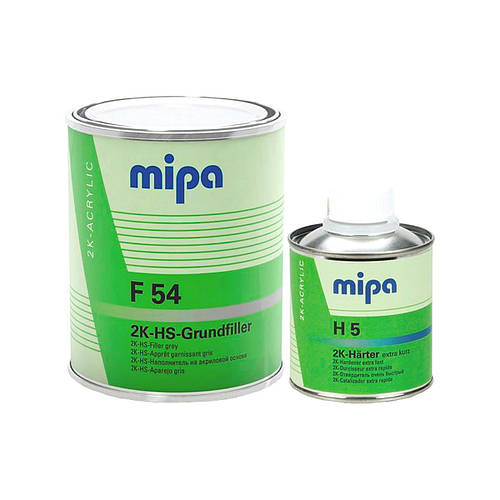 Грунт акриловий наповнювач Mipa F54 HS 4:1 сірий 1 л. + затверджувач Н5 ...