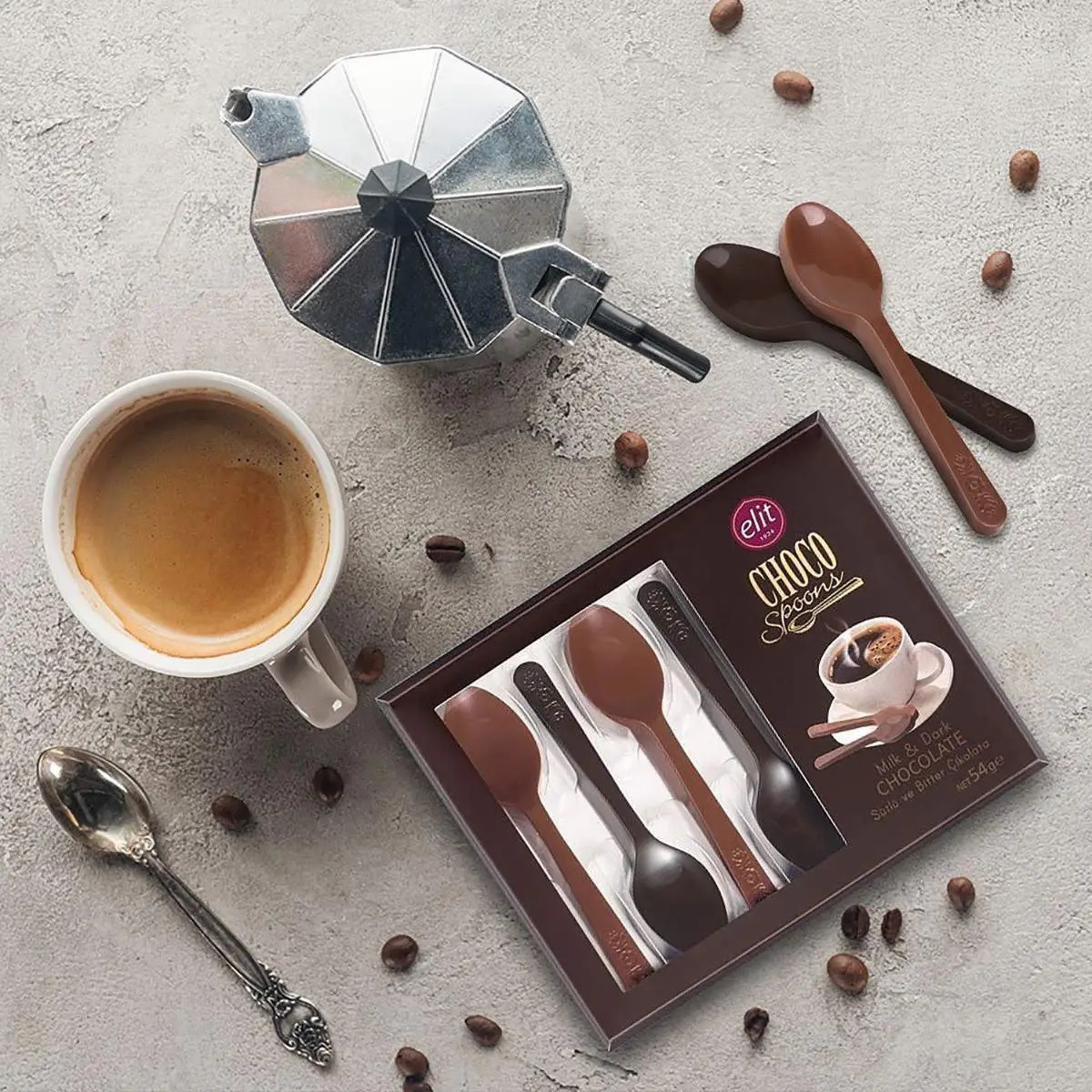 Купити Цукерки Ложки із Молочного та Чорного Шоколаду Milk Dark ...