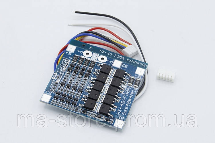 Плата захисту BMS HX-4S-F30A Balanced 3.2V (12V) для 4 акумуляторів ...