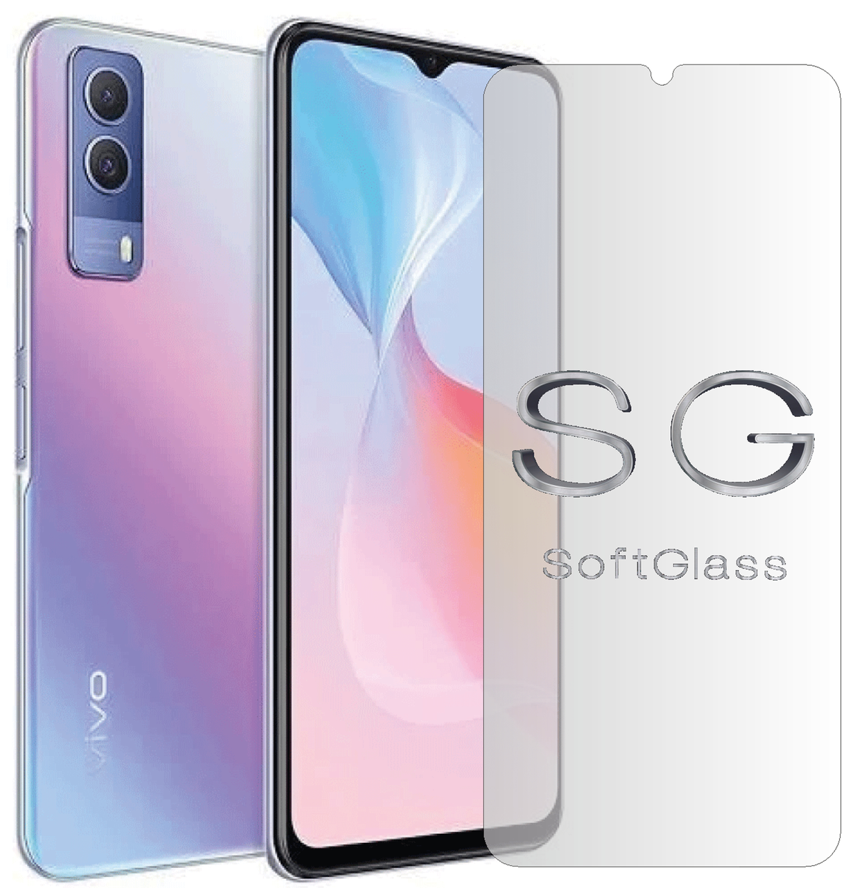 Мягкое стекло Vivo Y53S на Экран полиуретановое SoftGlass - купить по ...