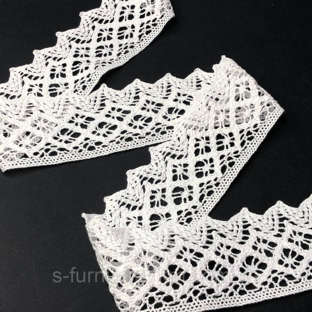 (1 Метр) Кружево Натуральное Лен 5,8 См Цвет - Белый (MY-160) — Купить ...
