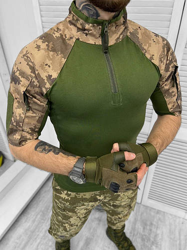 Купить Тактическая рубашка убакс с коротким рукавом, летняя футболка ...