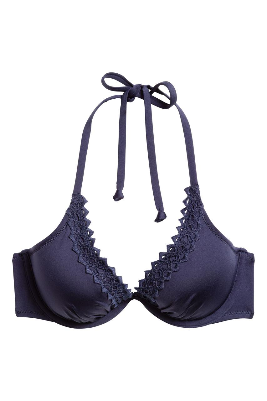 Купальний Ліф H&M 80B Темно-синій 412497146 — Купити Недорого на Bigl.ua (1796750697)