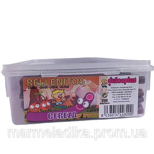 Купити DULCE PLUS жувальні цукерки (мармелад) ПОЛІНО ВИШНЯ 200 шт, ціна ...