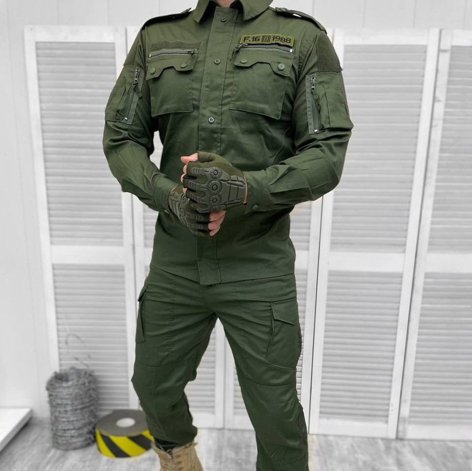 Форма нац гвардии Олива м16 (S - XXL) рипстоп Костюм тактический военно ...