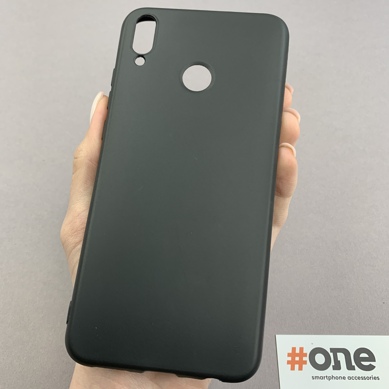 Чехол для Honor 8x матовый однотонный чехол на телефон хонор 8х черный ...