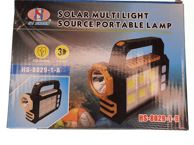Ручной фонарь с солнечной панелью HS-8029 (ID#1797084740), цена: 300 ...