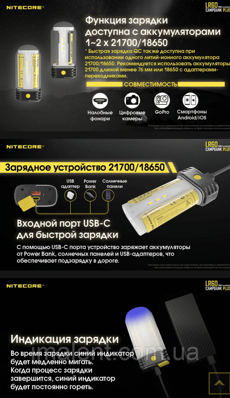 Купить 3в1 - Кемпинговый фонарь + Power Bank + зарядное устройство ...