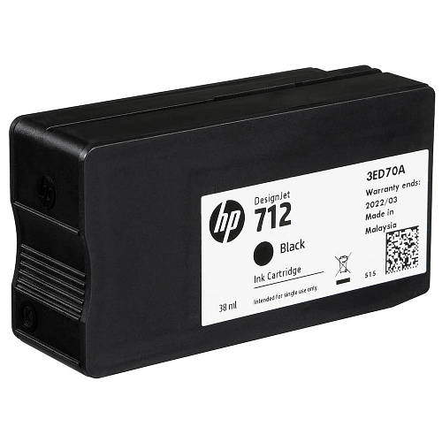 Купить Картридж HP 712 (3ED70A) Black для DesignJet T250 T630, цена ...