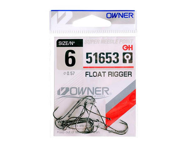 Купить Крючки Owner Float Rigger 51653 №6 51653-06, цена 77 грн — Prom ...