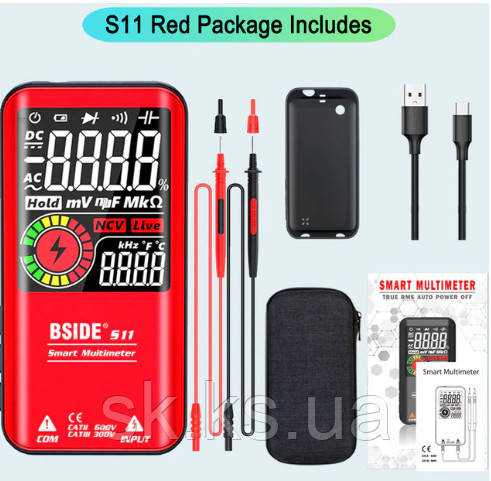 BSIDE S11 Digital Smart Multimeter Смарт мультиметр професійний (ID ...
