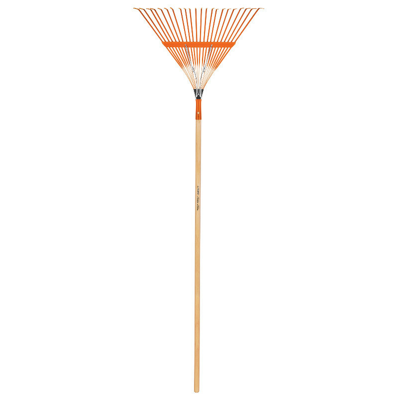 Купить Грабли веерные Truper металлические 22 круглых зуба с деревянным ...