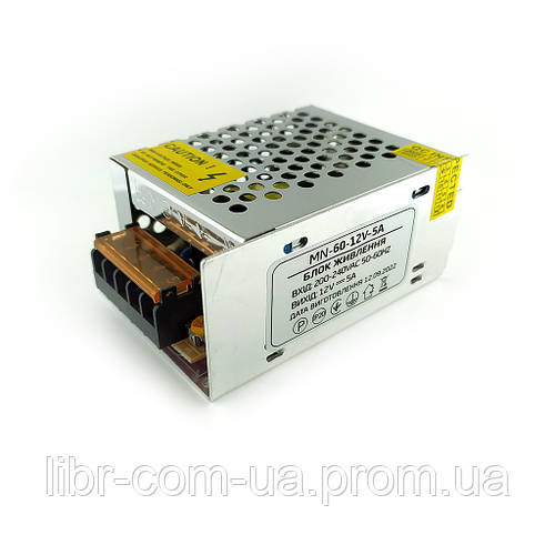 Купить Блок питания 12 В 5 А «MN-60-12V-5A», цена 240 грн — Prom.ua (ID ...
