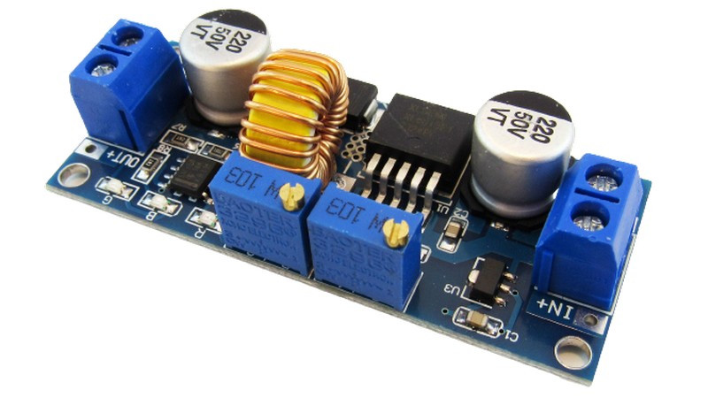 Преобразователь понижающий XL4015E1 DC in 4-38V out 1.25-35V 0-5А (18571), цена: 110 ₴, купить ...