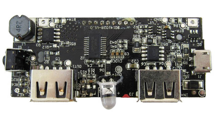 Купить Плата Power Bank LCD 2*USB 5V 2A micro 64*27мм (18573), цена 132 грн — Prom.ua (ID ...