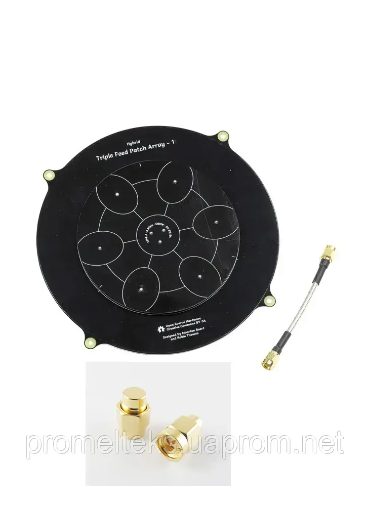 Triple Feed Patch Array-1 антенна 5,8 ГГц 14 dBi патч антенна 150мм направленная круговой ...