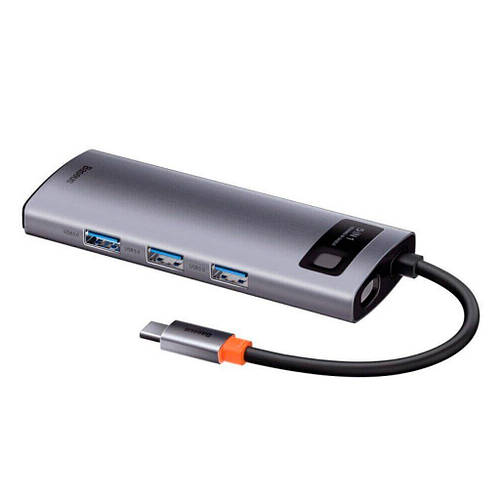 Купить USB Hub Baseus WKWG020013, Type-C, серый, цена 1099 грн — Prom ...