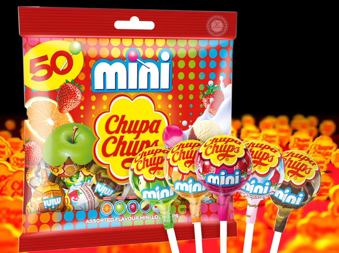 Купить Чупа-чупс на палочке ассорти «Chupa Chups» mini 50 штук., цена ...