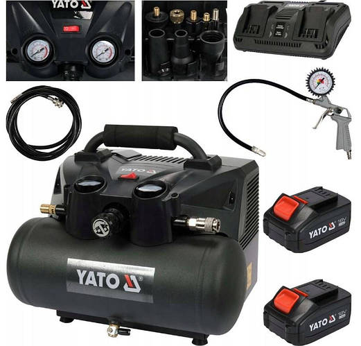 Купити Компресор 6 л Акумуляторний 36 В YATO (YT-23241), ціна 18227 грн - Prom.ua (ID# 1798542518)