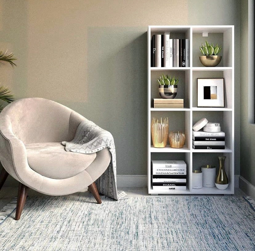 Стеллаж для книг декора игрушек на 8 ячеек Белый Id 1780725847 цена 1599 ₴ купить на