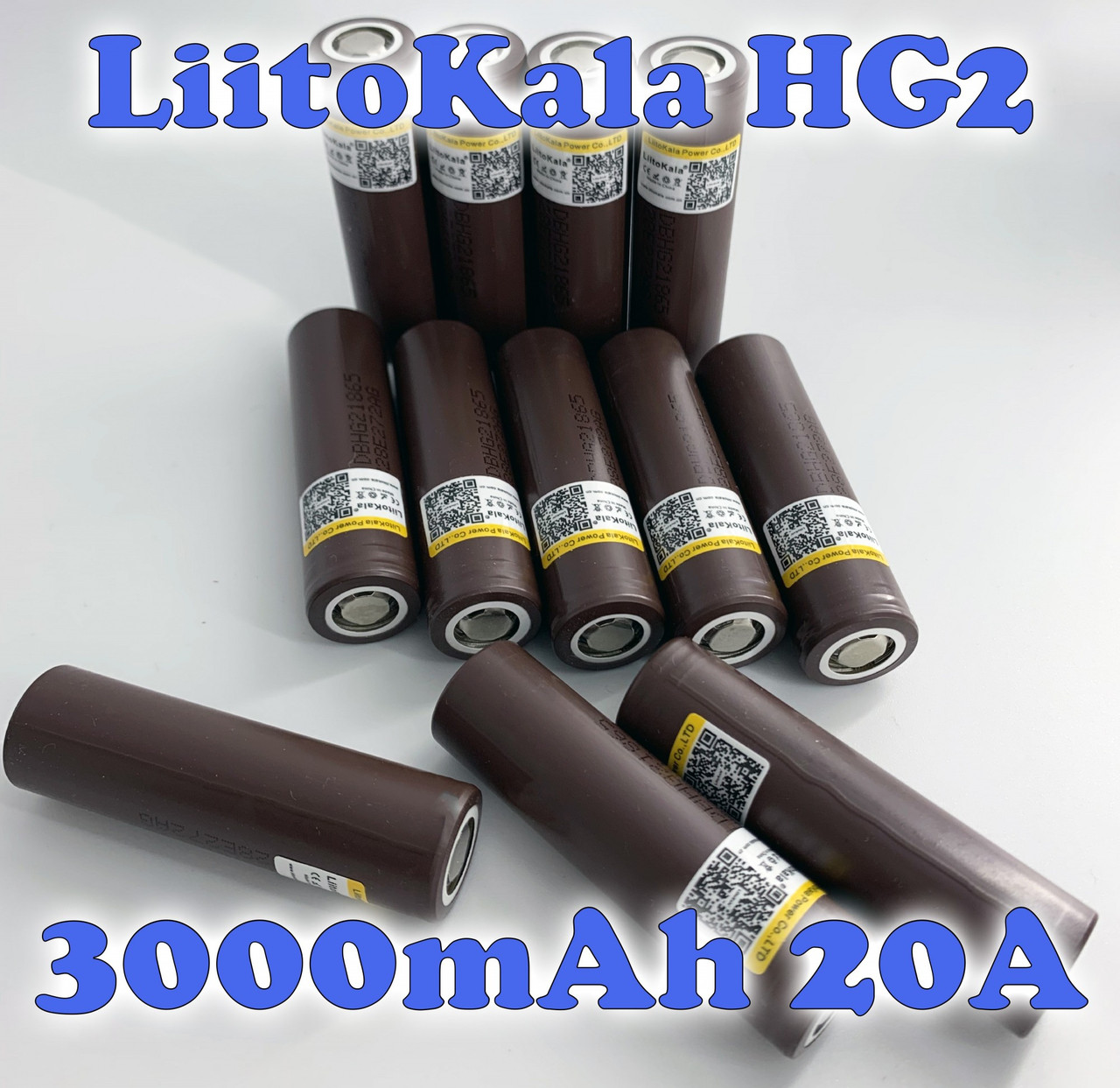 Акумулятор високострумовий 18650 Liitokala Lii-HG2 3000mAh 3.7V 20A,Li ...