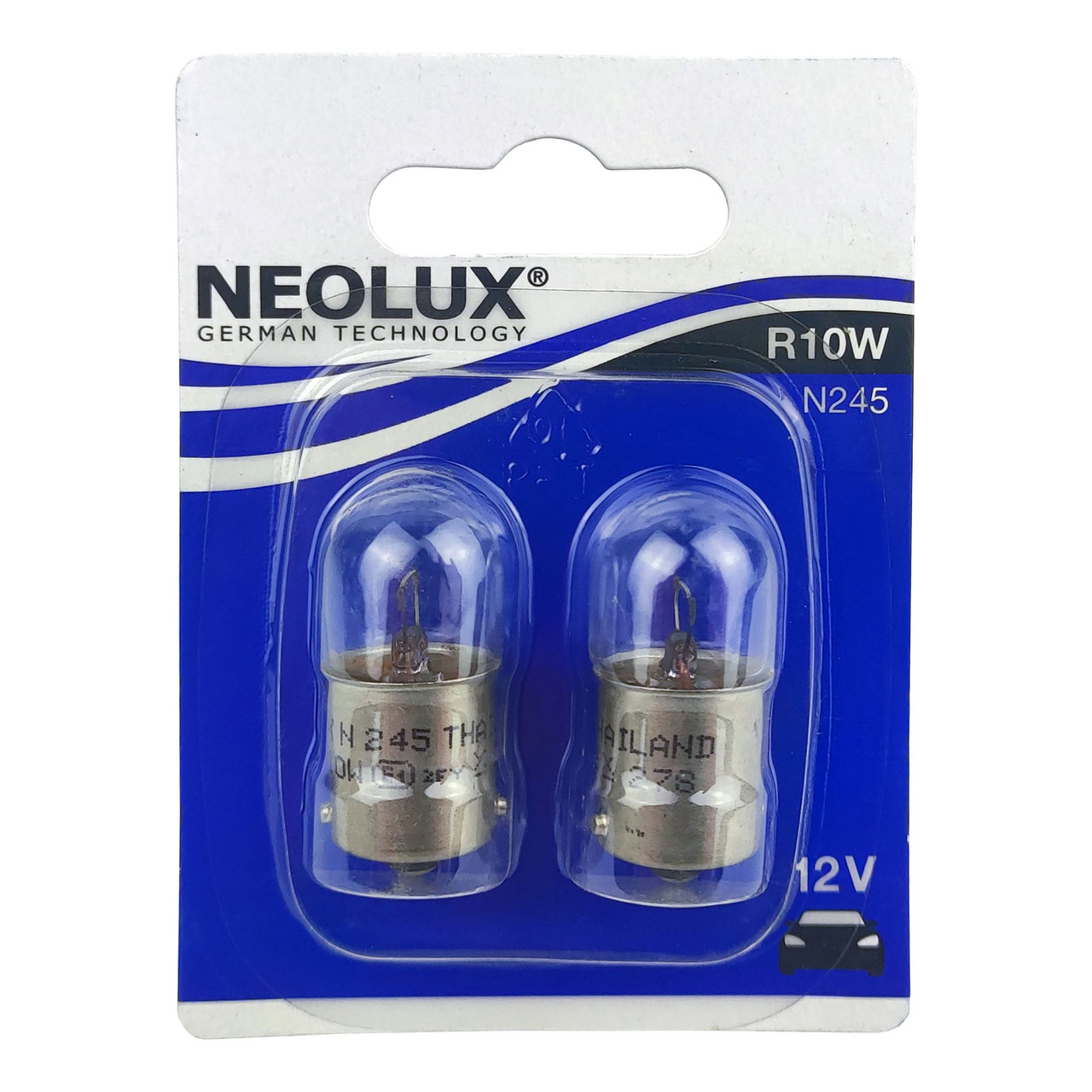 Лампа автомобільна сигнальна NEOLUX Standard R10W N245-02B 2 шт (780935 ...