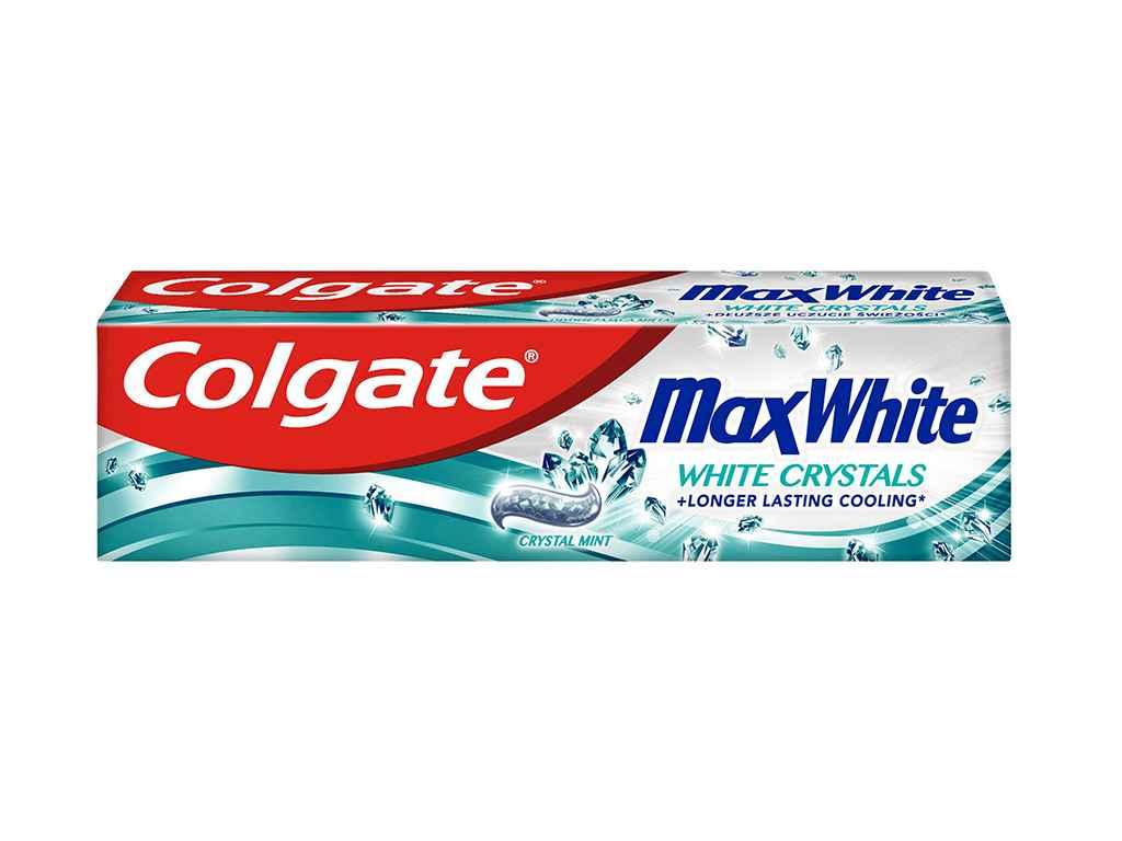 Зубна Паста Max White White Crystals 75мл ТМ COLGATE — Купить Недорого ...