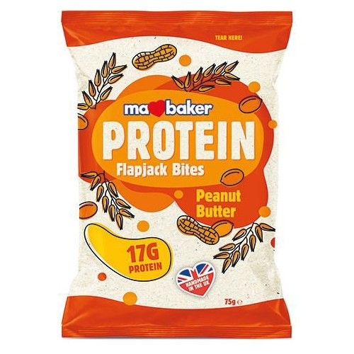 Батончик Ma Baker Protein Bites, 75 грам, арахісове масло (ID ...