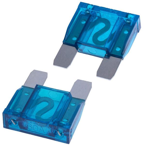 Предохранитель автомобильный maxi 60A (синий Plug type fuse 29.2x34.3x8 ...