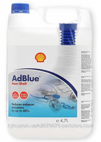 Купити Рідина для нейтралізації відпрацьованих газів Shell AdBlue 4.7 л ...