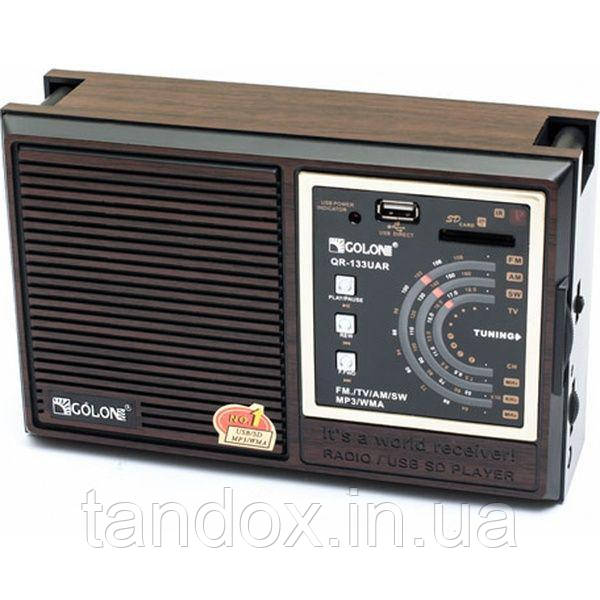 Радиоприемник от Сети с USB, SD и с Аккумулятором GOLON RX-9933UAR ...