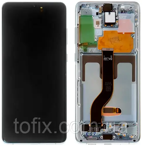 Дисплей для Samsung Galaxy S20 Plus G985/G986 5G, White модуль с рамкой ...