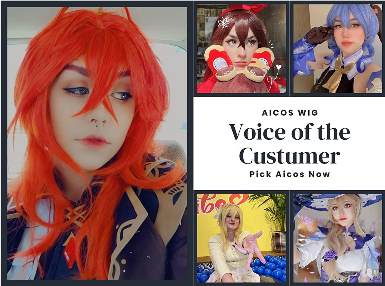 Купити DILUC Red Aicos Purple Braid Wig for Raiden Shogun Cosplay Baal Cosplay Wig for Genshin ...