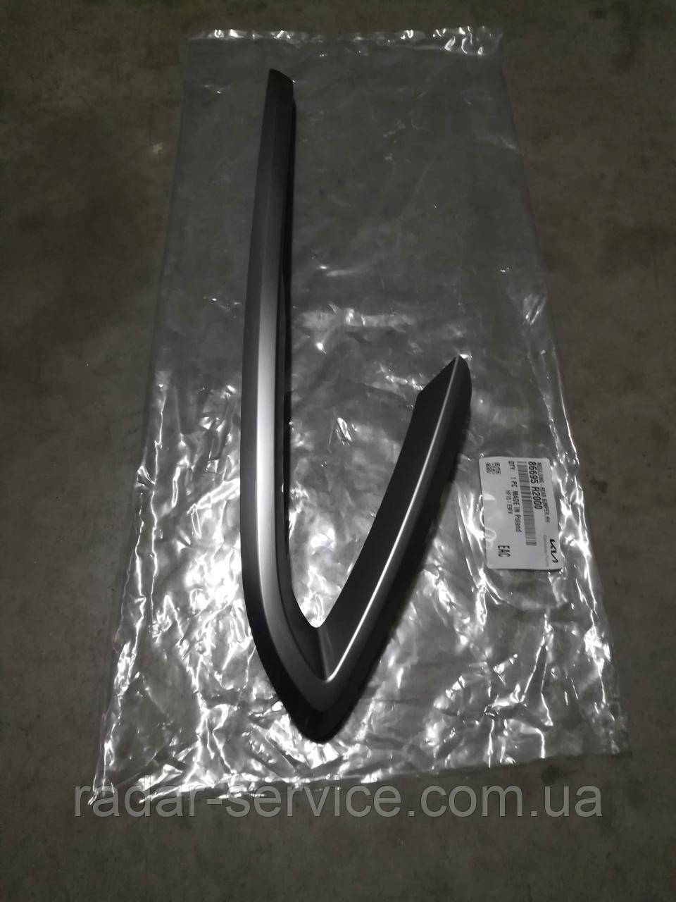 Купить Молдинг бампера заднего правый серый киа Спортейдж 5, KIA ...