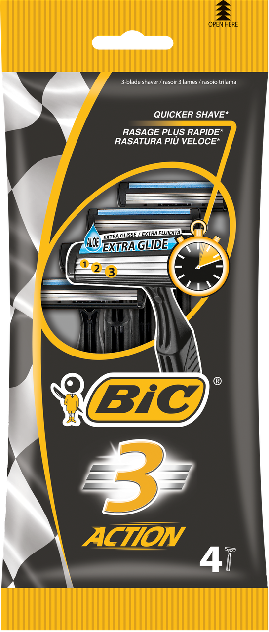 Бритва БІК3 Екшин уп 4 (BIC) (ID#1800615094), цена: 81.06 ₴, купить на ...