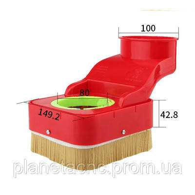 Плавающая щетка для станка ЧПУ, шпиндель 80 мм. Пластик (ID#1800623536 ...