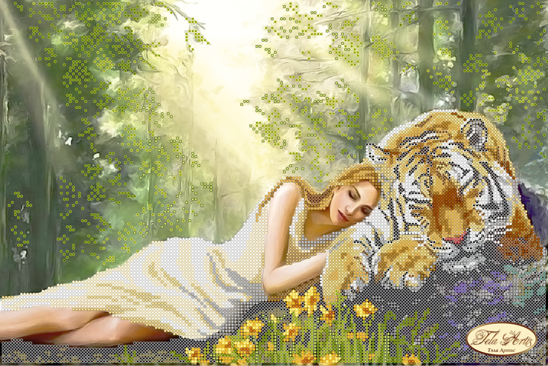 Рисунок на Ткани для Вышивки Бисером Полуденный Сон — Купить Недорого ...
