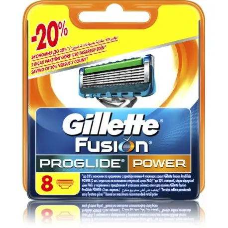 Gillette Fusion ProGlide POWER 8шт. (жилет фьюжн проглайд павер) леза ...