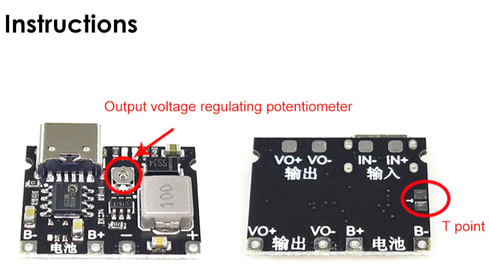 USB type-c Контроллер заряда/разряда, модуль 1S li-ion 4,2 - 28V 2A (ID ...