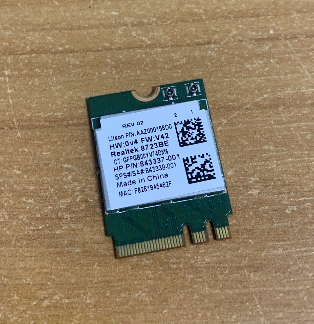 Б/У Wi-Fi Модуль Realtek, RTL8723BE, 683934-855, HP 15-BW, 250 G6 (ID ...