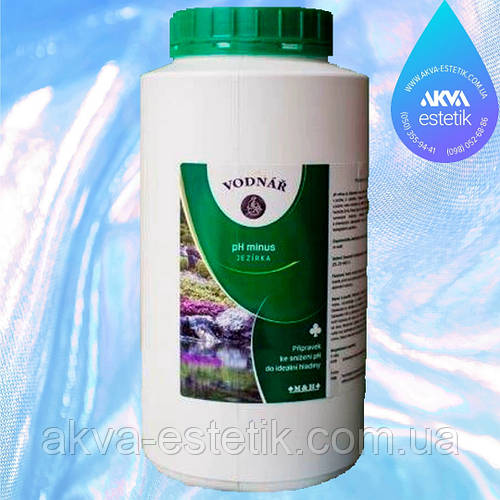 Vodnar рН мінус для озер 1,5 кг - препарат для зниження рівня рН в ...